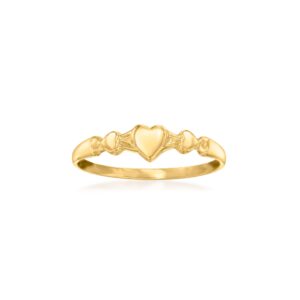 Baby's 14kt Yellow Gold Heart Ring. Size 1