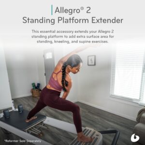 Balanced Body Allegro 2 Standing-Platform Extender, Pilates Reformer Extender for The Allegro 2 Reformer, Nonslip Extender for Home Pilates Gym or Studio Use