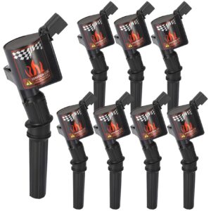 carbole high performance coil pack for f150 f250 f350 5.4l 4.6l v8 dg508, ignition coil for 1997-2014 ford crown victoria e150 e250 expedition mustang lincoln (pack of 8pcs)