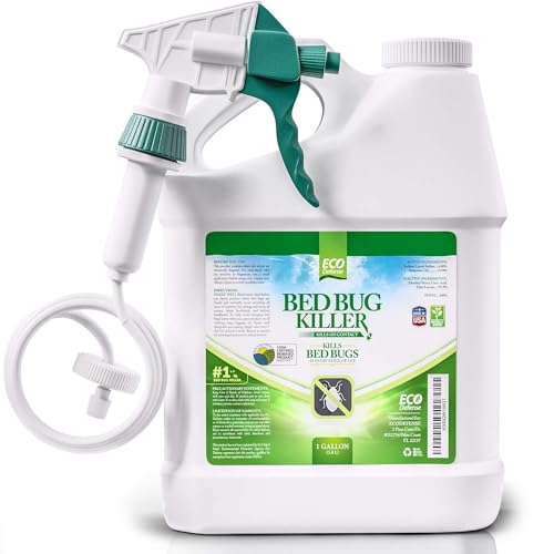 Eco Defense Bed Bug Killer - USDA Biobased, Bed Bug Spray & Dust Mite Spray - Natural Repellent Treatment - 1 Gallon