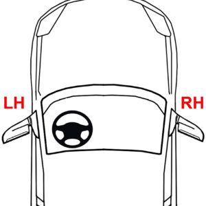 Kool Vue Driver & Passenger Side Power Heated Mirrors for Subaru Outback Legacy 2011-2014 with 2 Caps Build Date Up To August 2013