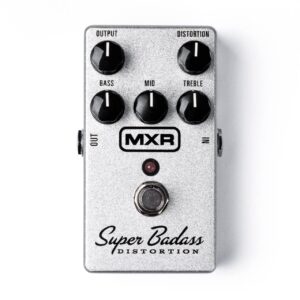 MXR M75 Super Badass Distortion Effects Pedal Bundle w/ Chromatic Clip-On Tuner and Dunlop Pick Pack