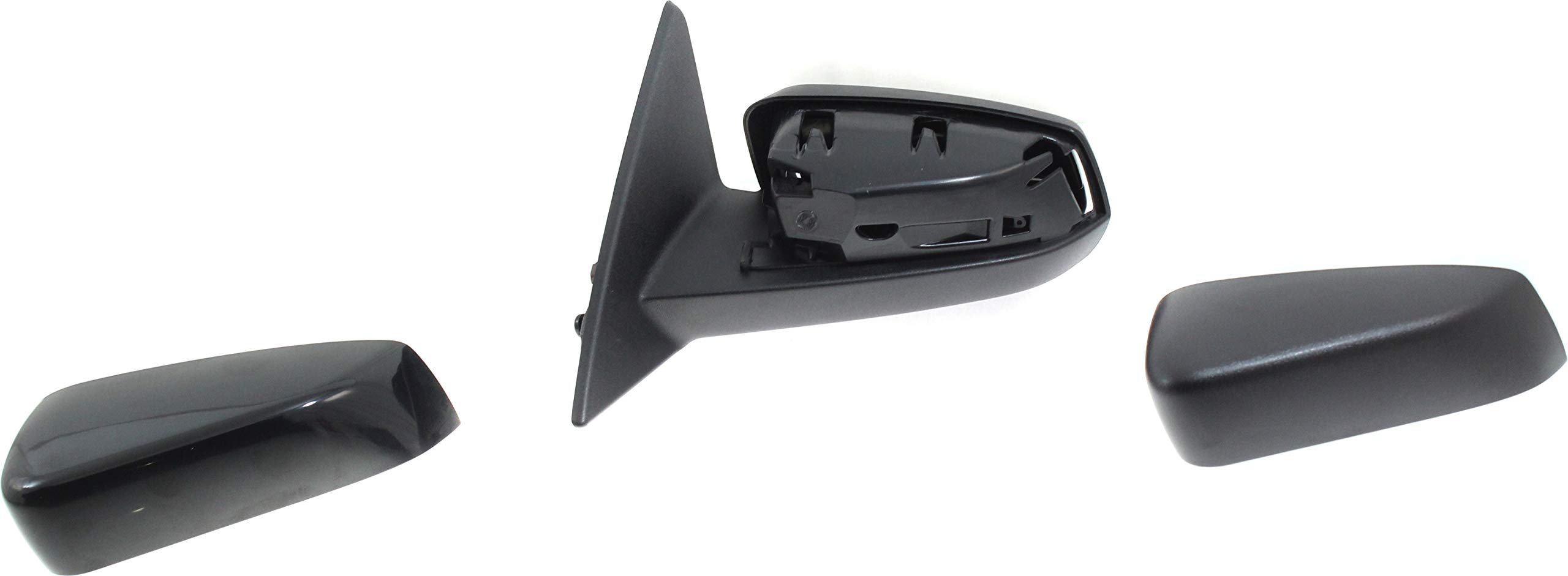 Kool Vue Driver Side Power Mirror for Ford Mustang 2011-2012 With Spotter Glass with 2 Caps