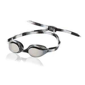 speedo unisex-child swim goggles junior hyper flyer ages 6-14,silver mirrored