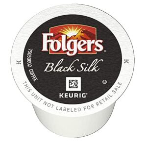 folgers black silk dark roast coffee, 144 k cups for keurig makers