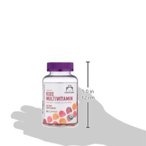 Amazon Brand - Mama Bear Organic Kids Multivitamin, 60 Gummies, 1 Month Supply (Packaging May Vary), Berry, Cherry & Orange