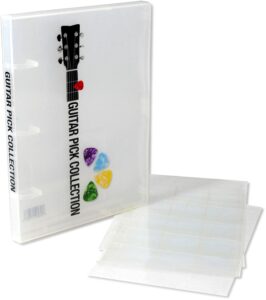 unikeep guitar pick collection kit - holds 225 picks - clear case