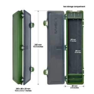 SAMSFX Carp Fishing Tackle Box Stiff Hair Rig Board Rig Box Wallet Rig Storage Box