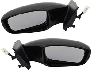 kool vue driver & passenger side power heated mirrors for hyundai sonata 2011-2014 with signal light paintable