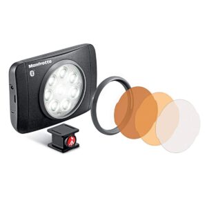 manfrotto lumimuse 8 on-camera led light with bluetooth