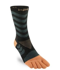 injinji women's ultra run crew (x-small/small, dive)