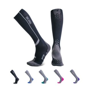 thirty48 elite compression socks women & men graduated 20-30mmhg for running, athletic, flight sock - performance & recovery