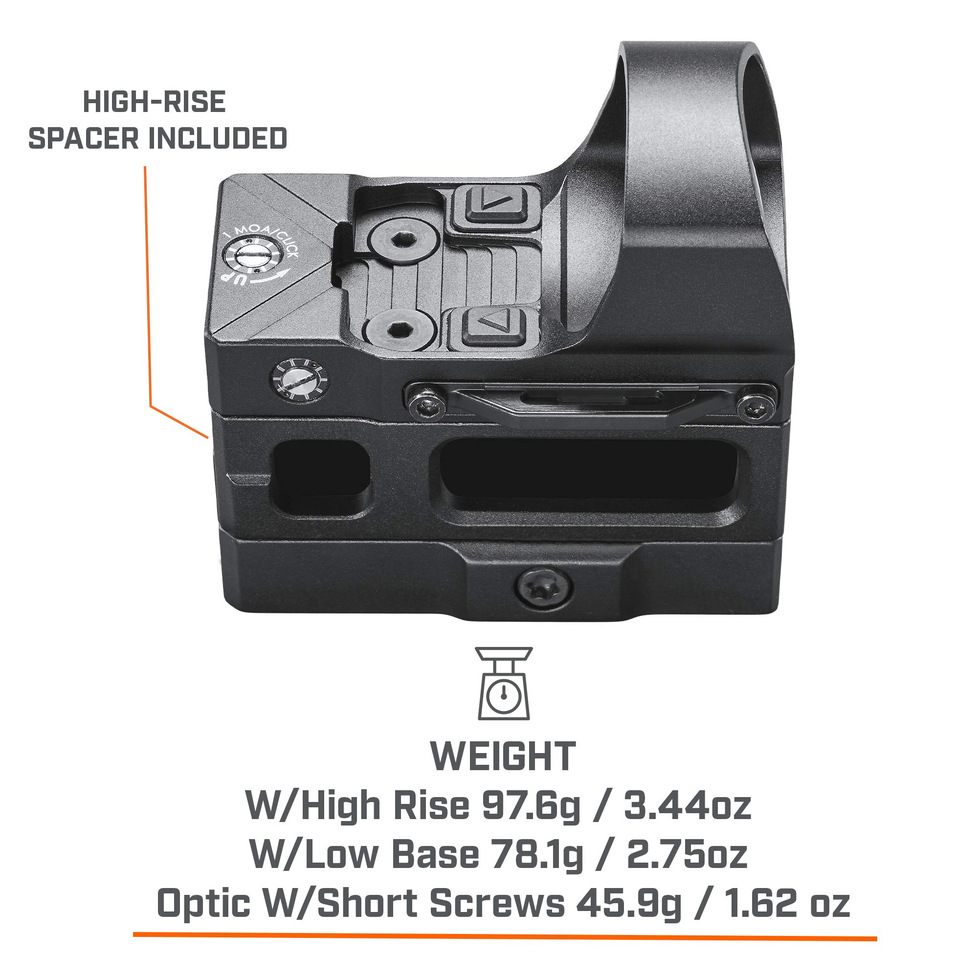 Bushnell 1x Reflex Red Dot with Aimpoint Base , Black