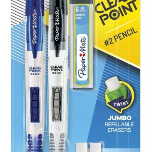 Paper Mate Clearpoint Mechanical Pencil Starter Set, 0.7mm Mechanical Pencil (2050154)