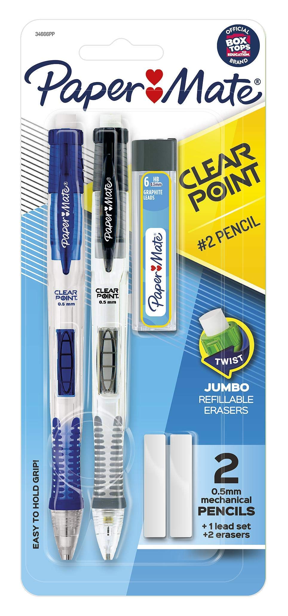 Paper Mate Clearpoint Mechanical Pencil Starter Set, 0.7mm Mechanical Pencil (2050154)