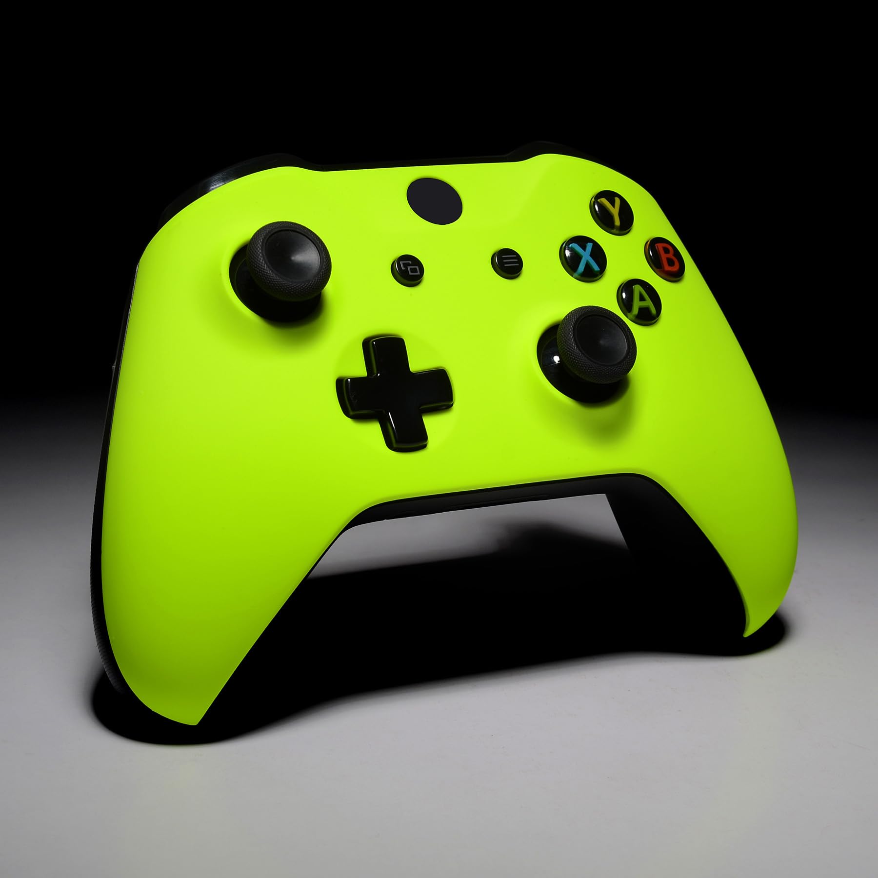 eXtremeRate Soft Touch Lime Yellow Front Housing Shell Faceplate, Comfortable Soft Grip Replacement Kit Cover for Xbox One S X Wireless Controller Model 1708 - Controller NOT Included