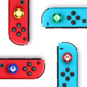 4Pcs Silicone Joystick Thumb Stick Grip Cover for Nintendo Switch Joy-Con Controller/Switch OLED/Switch Lite Limited Edition