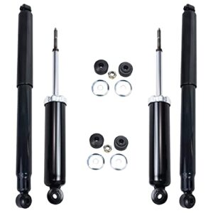 detroit axle - 2wd shock absorbers for ford f-150 f-250 f-350 ranger bronco, 4 complete shock absorbers assembly front rear replacement