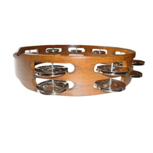 Sawtooth 10" Tambourine, Dark Stain