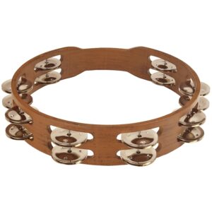 Sawtooth 10" Tambourine, Dark Stain