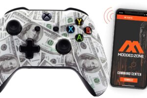 moddedzone custom modded wireless controller for xbox one s/x and pc - with unique smart mods - best for first person shooter games - handcrafted by experts in usa with unique design - benjamins