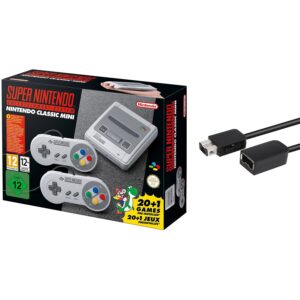 nintendo super entertainment system snes classic edition with 6-ft. extension cable