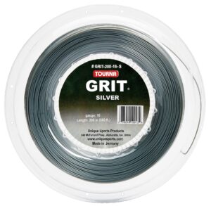 tourna unisex adult 16g reel tourna grit nano technology durable string, silver, us