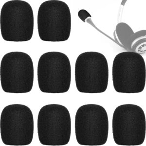 chromlives lapel headset microphone windscreens foam covers microphone covers mini size color black 10 pack