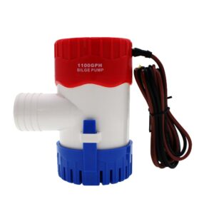 12V Bilge Pump 1100GPH New Electric Water Pump for Boats Accessories Marin,Submersible Boat Water Pump