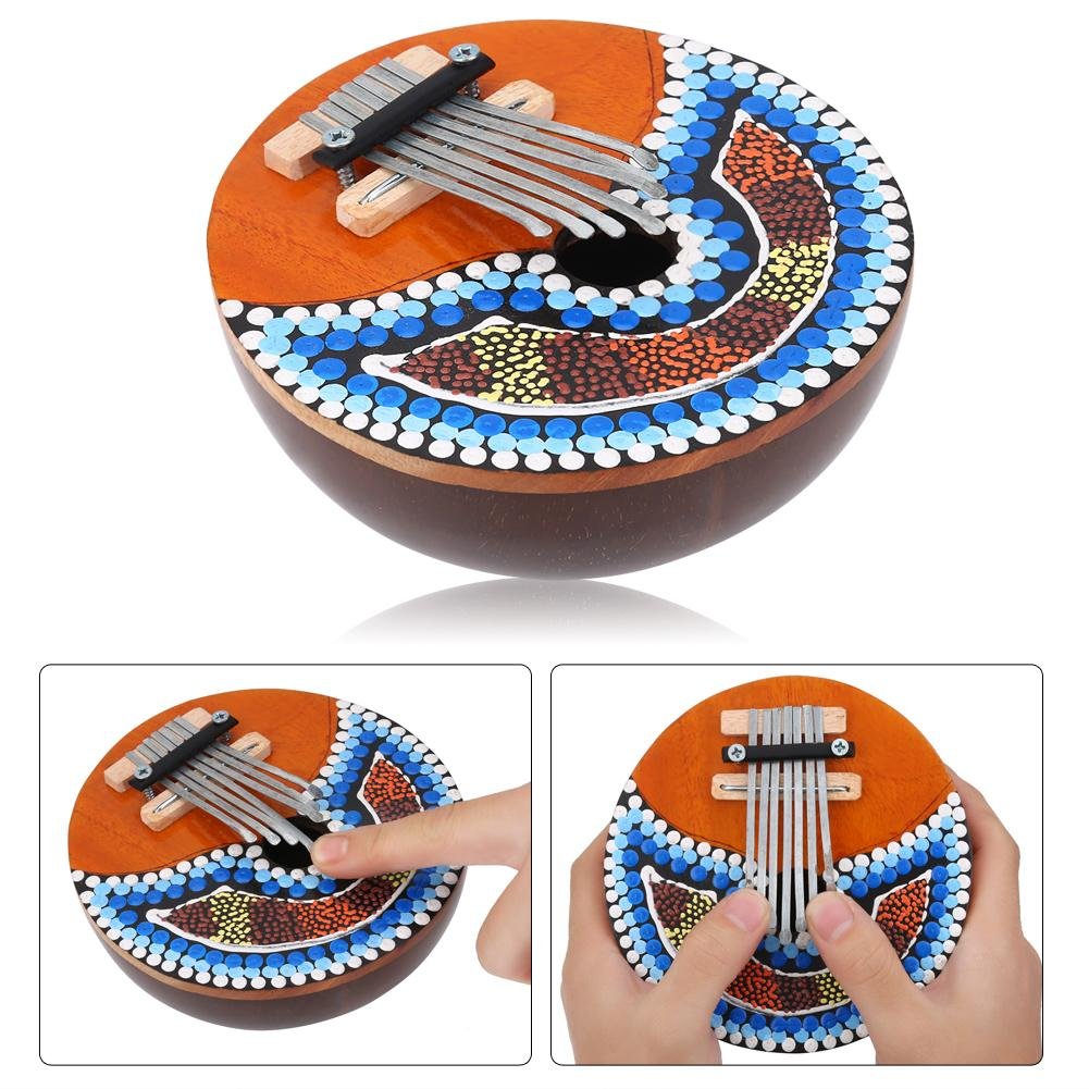 7 Key Thumb Piano Professional Portable Musical African Mbira Instrument for Music Lover