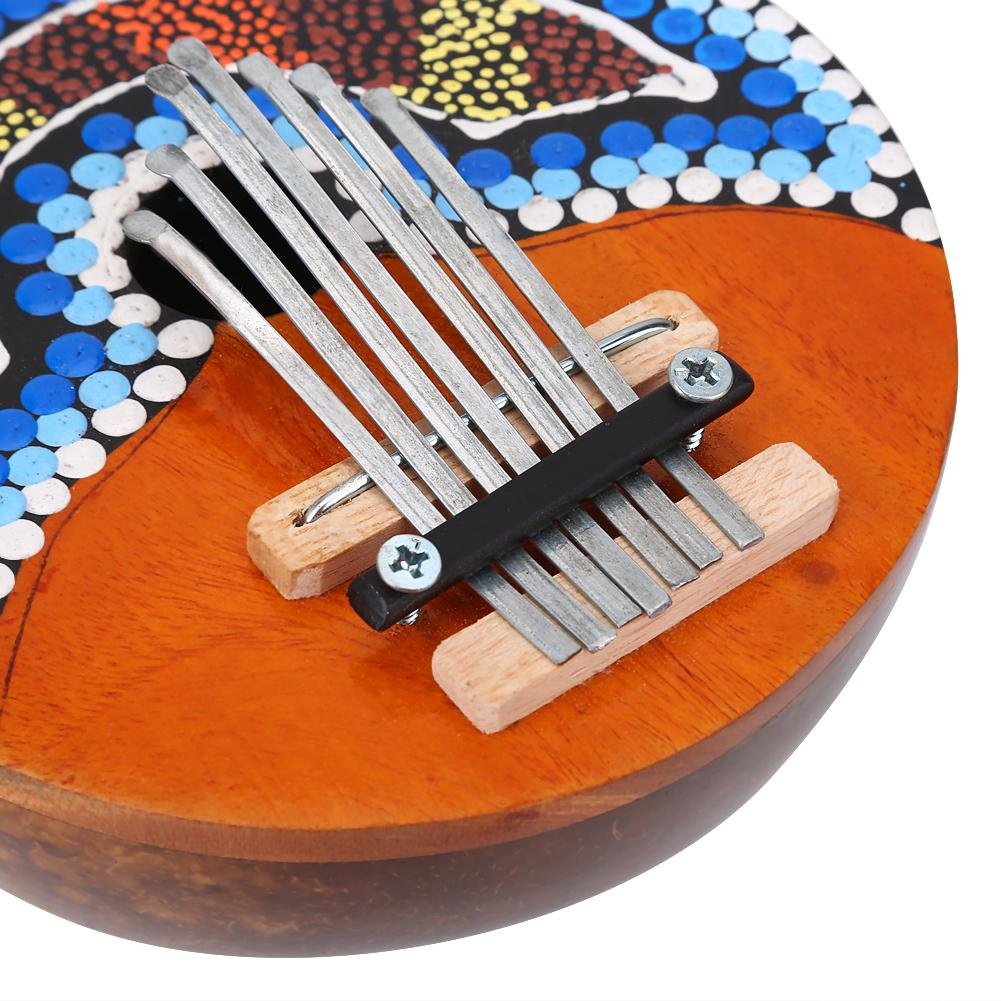 7 Key Thumb Piano Professional Portable Musical African Mbira Instrument for Music Lover