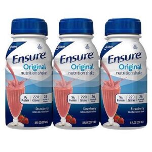 ensure original nutrition shake, strawberry 8 fl. oz., 24 ct. a1