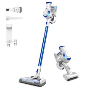 tineco a10 hero cordless stick/handheld vacuum cleaner, super lightweight with powerful suction for carpet, hard floor & pet - space blue