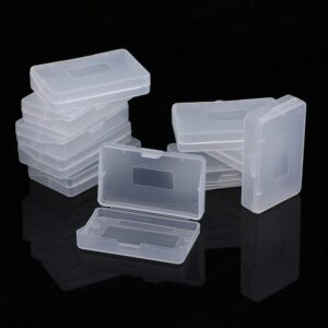 fosa 10pcs transparent anti dust cover cartridge game case box for nintendo game boy advance gba protective holder storage solution box