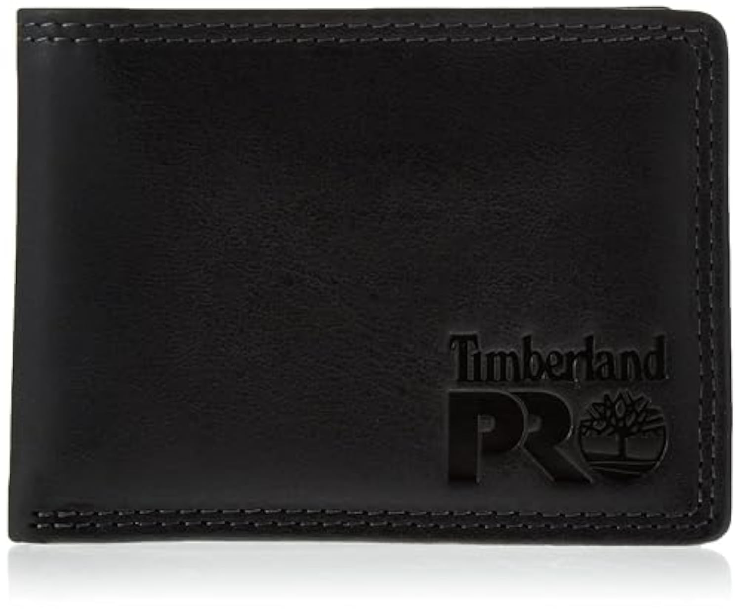 Timberland PRO mens Leather Rfid With Removable Flip Pocket Card Carrier Wallet, Black/Brandy, One Size US