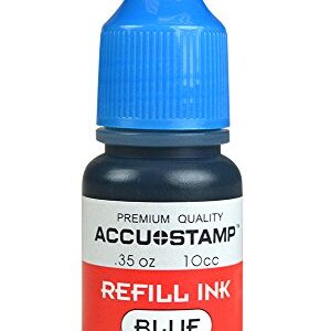 ACCU-STAMP2 Message Stamp with Shutter, 1-Color, ENTERED, 1-5/8" x 1/2" Impression, Pre-Ink, Blue Ink (035614)