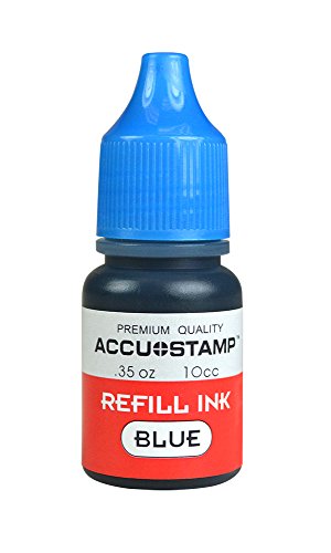 ACCU-STAMP2 Message Stamp with Shutter, 1-Color, ENTERED, 1-5/8" x 1/2" Impression, Pre-Ink, Blue Ink (035614)