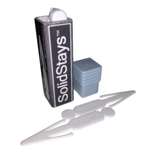 SolidStays 10 pack of Collar Stays That Never Fall Out