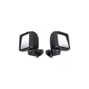 mopar 82215138 exterior mirrors production exterior manual mirror kit. kit includes two manual exterior rear view mirrors with black housing. does not work with tube doors or doors-off options