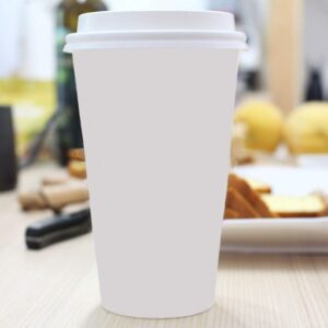 SafeWare Disposable Coffee Cups and lids 12 oz (1000 sets) - To Go Coffee Cups, | Hot Beverages | Expresso | Tea | Coffee - Poly- Coated with Rolled Edge Restaurant Grade