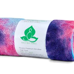 Nousion Yoga Hand Towel, Super Sweat Absorbent, Quick Dry, Premium Microfiber, Lightweight, Ideal for Pilate, Hot Yoga(24" x 16")