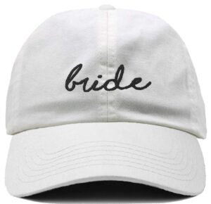 funky junque dad hat unconstructed low profile bridal baseball cap - bride