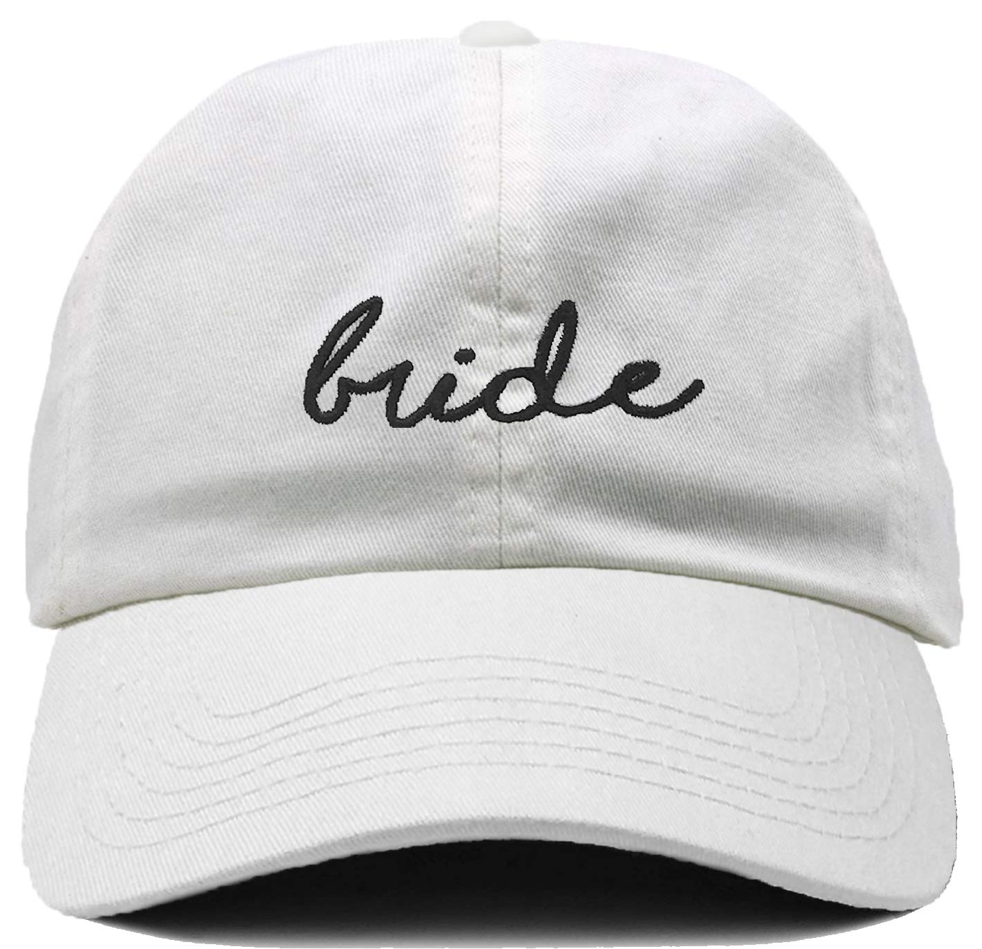 Funky Junque Dad Hat Unconstructed Low Profile Bridal Baseball Cap - Bride