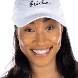 Funky Junque Dad Hat Unconstructed Low Profile Bridal Baseball Cap - Bride