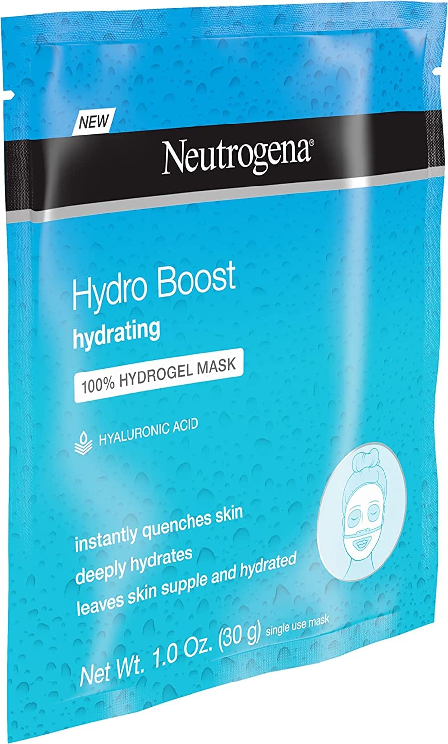 Neutrogena Hydro Boost and Hydrating Hydrogel Mask 1 Ounce (4 Pack)