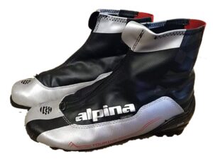 alpina t28 ski boots nnn men's nnn touring xc ski boots pair new (men us size 9- euro 43)