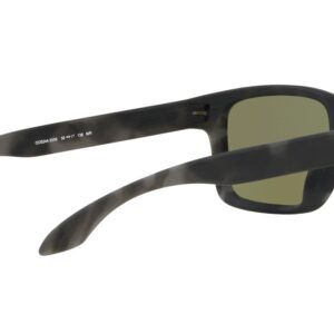 Oakley Men's Holbrook Rectangular Sunglasses, Matte Black Tortoise/Prizm Sapphire Iridium Polarized, 56 mm