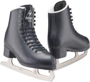 jackson ultima black figure ice skates for boys/size: junior 4