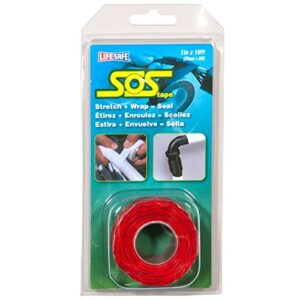 incom sos silicone sealing tape 1" x 10' red