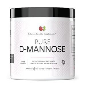 pure d-mannose powder supplement - bulk d-mannose 10oz (283 g) 120 servings for uti, bladder, & urinary tract health